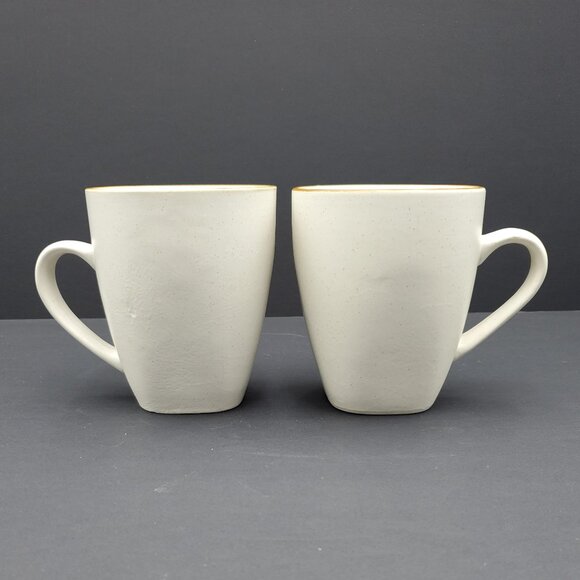 Home Trends | Dining | Home Trends Collector Square Off White Mugs ...
